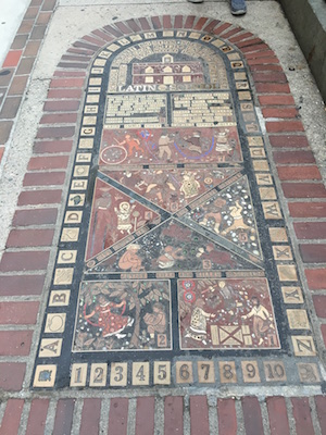 Boston Latin School Sidewalk Mosaic – Enjoying the Journey